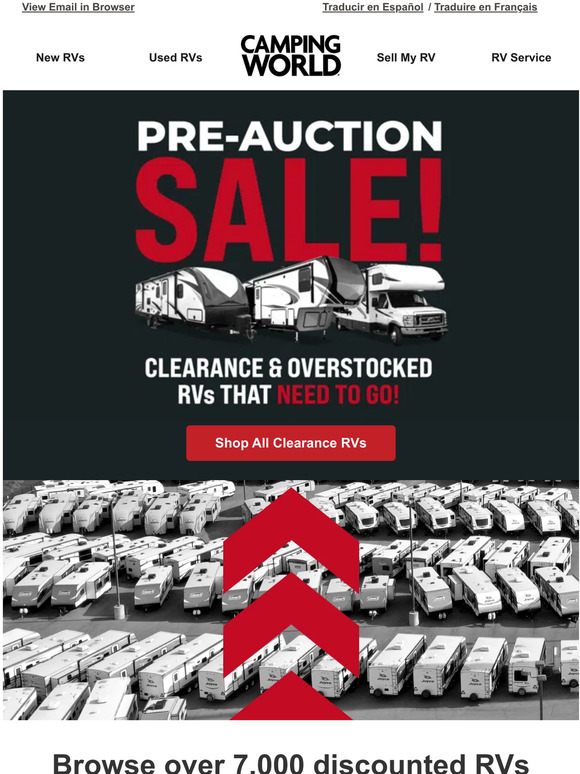 Camping World: 🚨Pre-Auction Sales Alert!🚨 | Milled