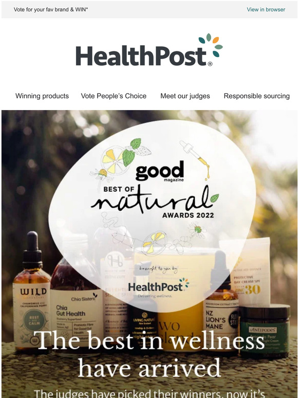 HealthPost (AU): Just in: 2022 Best of Natural Winners 📢 | Milled