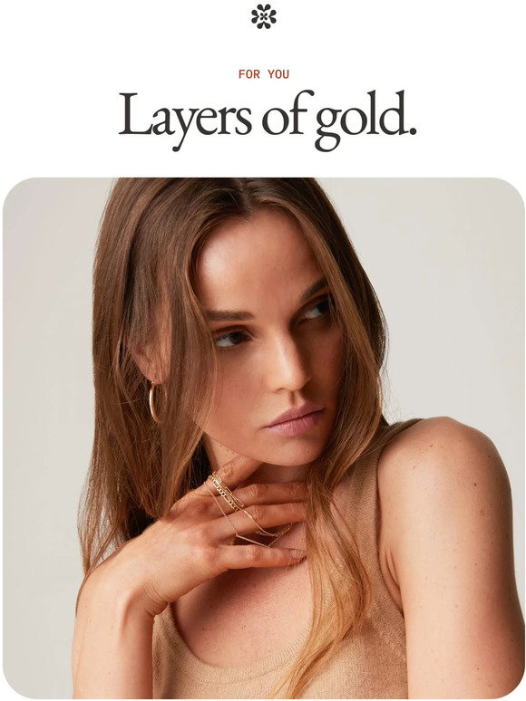 Italic: Layers of gold. | Milled