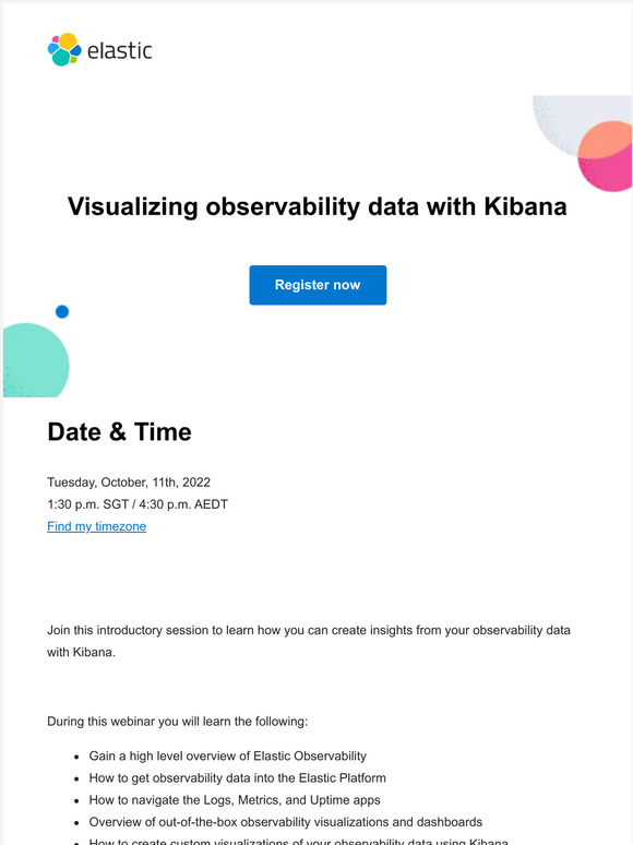 Elastic: Register Today: How to visualize observability data with Kibana | Milled