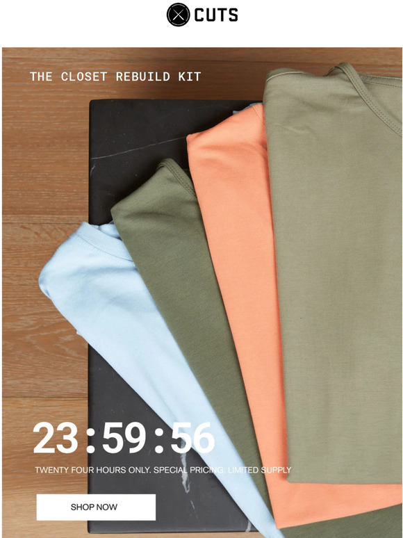 Cuts: The Closet Rebuild Kit 📦 | Milled