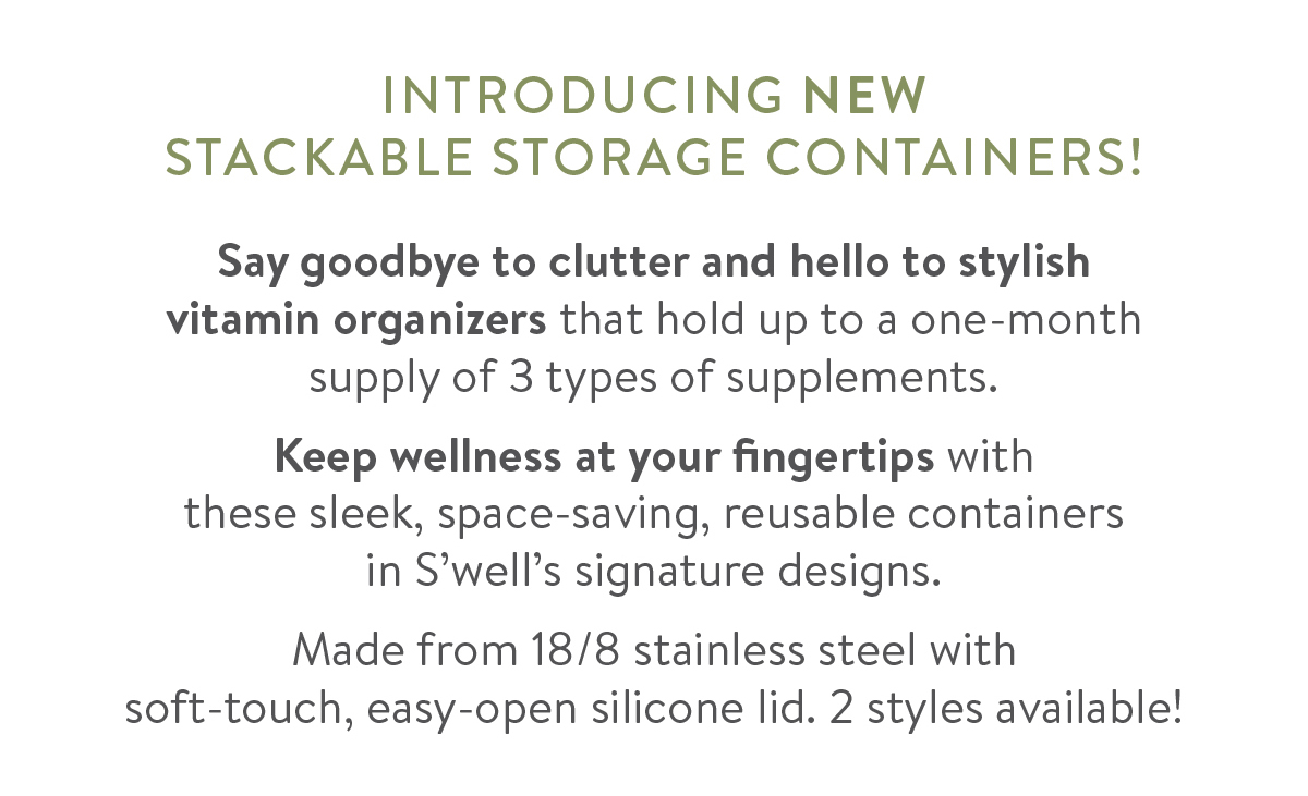 New Chapter: JUST IN: Vitamin Organizers by S’well x New Chapter | Milled