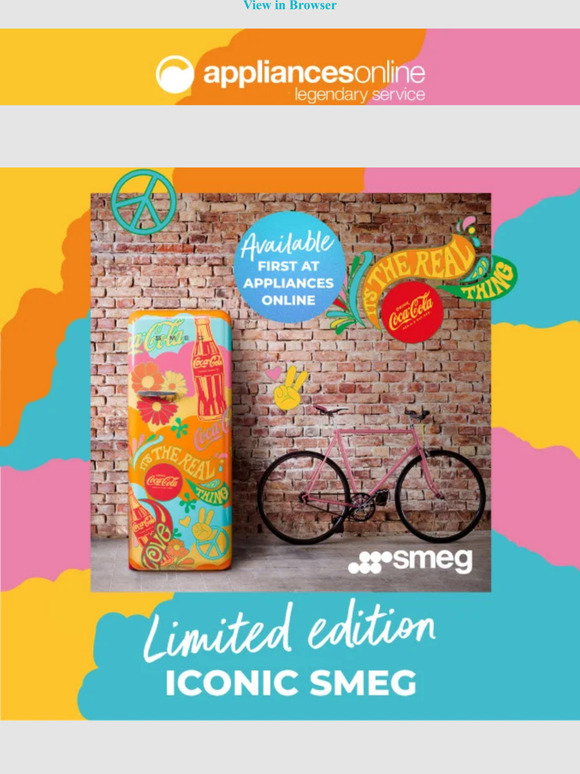 Appliances Online: Limited edition iconic Smeg x Coca Cola collection ...