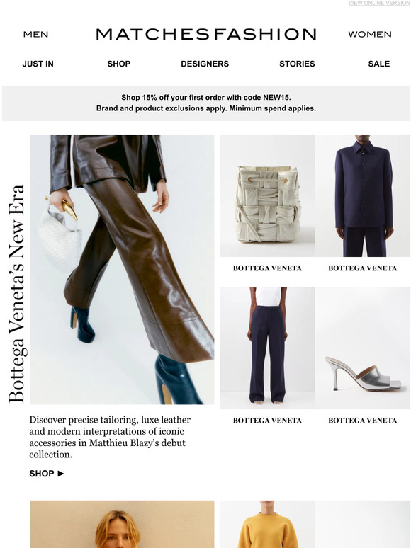 Matches Fashion: First look: Matthieu Blazy’s Bottega Veneta | Milled