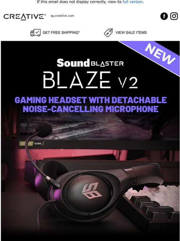 Creative: [NEW LAUNCH] Sound Blaster Blaze V2 – Let’s have fun gaming ...