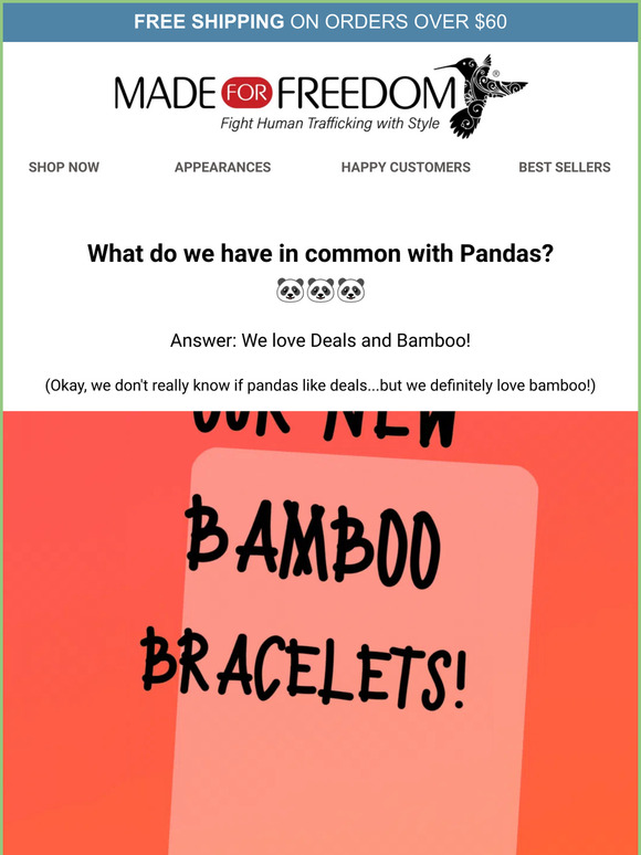 Made for Freedom: 🐼 What do we have in common with Pandas? 🐼 | Milled