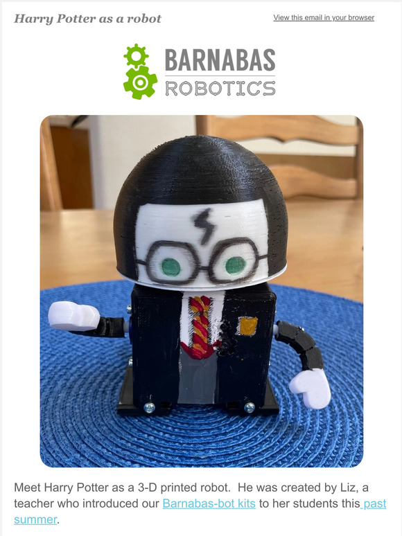 Barnabas Robotics: Harry Potter as a robot ⚡🧙 | Milled