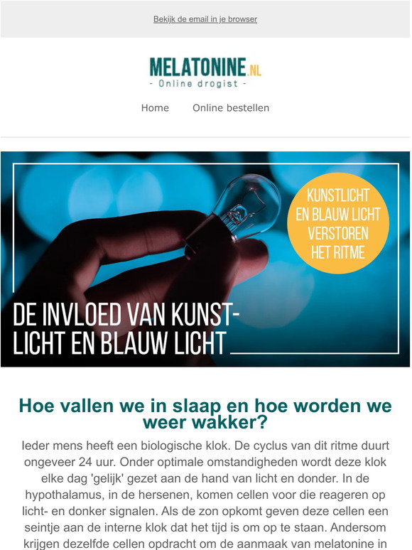 Melatonine: Hoe vallen we in slaap en hoe worden we weer wakker? | Milled
