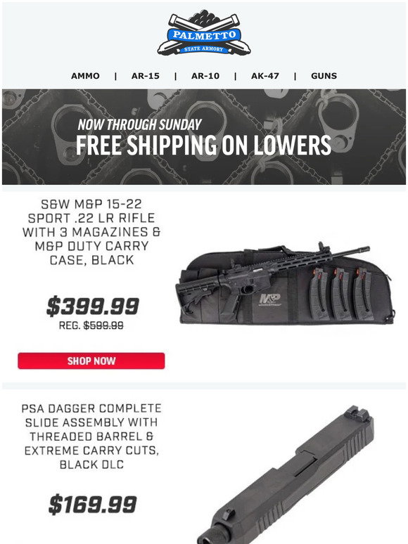 Palmetto State Armory: Don't Miss Out! | PSA Dagger Complete Slide ...