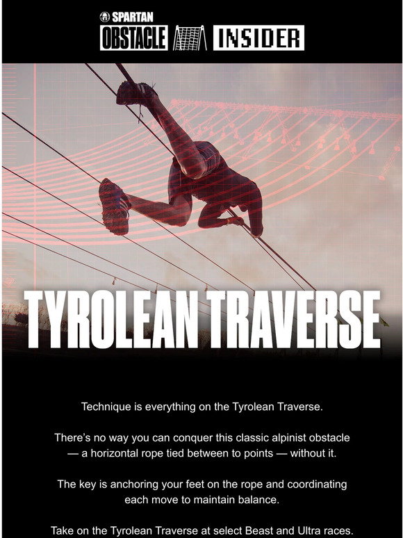Spartan Race: OBSTACLE INSIDER: THE TYROLEAN TRAVERSE | Milled