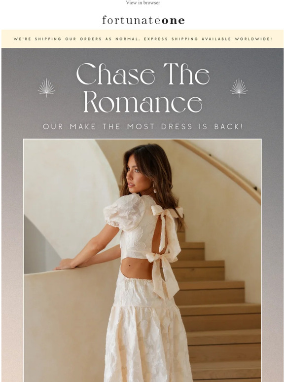 Fortunate One: Chase the romance 💫 Our Make The Most Maxi Dress is back ...