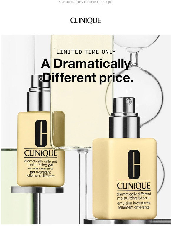 Clinique: Back for 24 hours! Buy our iconic moisturizer, get 1 free ...