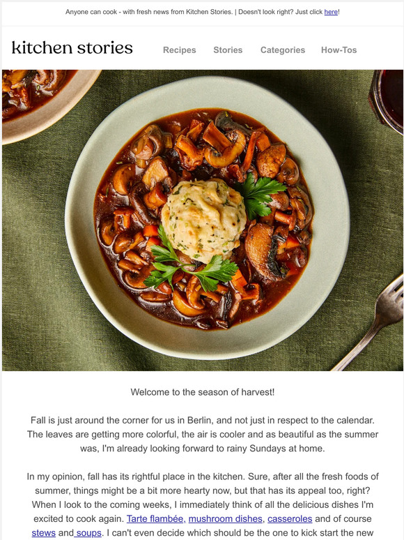 Kitchen Stories: FINALLY: Our most beautiful recipes for fall! | Milled