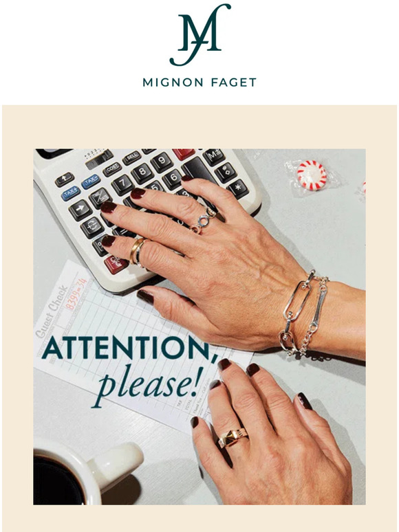 Mignon Faget: Attention, please! | Milled