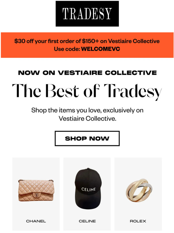 Tradesy: The best of Tradesy is now on Vestiaire Collective | Milled