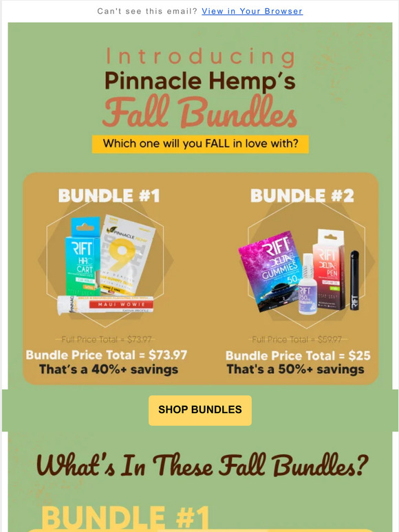 Pinnacle Hemp: Introducing our Fall Bundles! 🍂🎃 | Milled