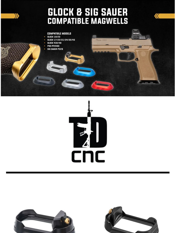 TyrantCNC: Guide your magazine with these Glock & Sig compatible ...
