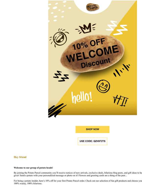 Potato Parcel: 😊 🥔 Welcome to Potato Parcel! | Milled