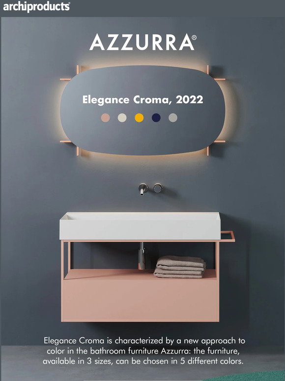 Archiproducts: Bathroom furniture with a new approach to color ...