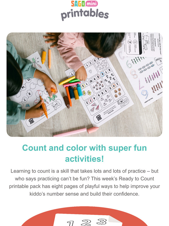 Sago Mini: Get ready to count with this week’s printable! 🔢 | Milled