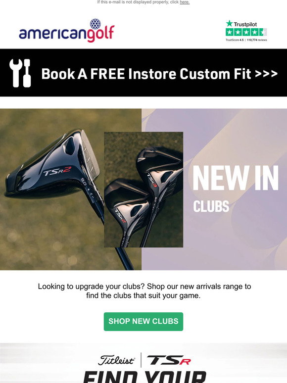 American Golf: JUST LANDED - Titleist TSR, find your faster | Milled