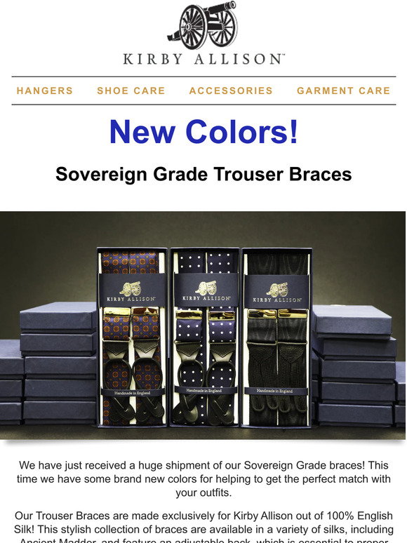 Kirby Allison: Brand New Colors Of Sovereign Grade Braces! | Milled