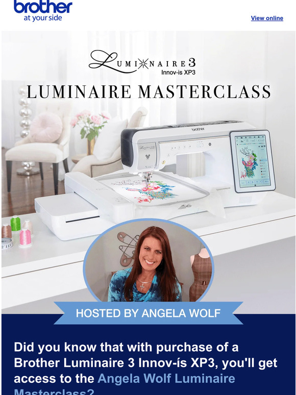 Brother: Get FREE ACCESS to the Angela Wolf Luminaire Masterclass! | Milled