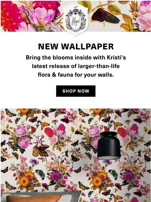 Hapi Art: 🌺 JUST RELEASED: New Floral Wallpapers | Milled