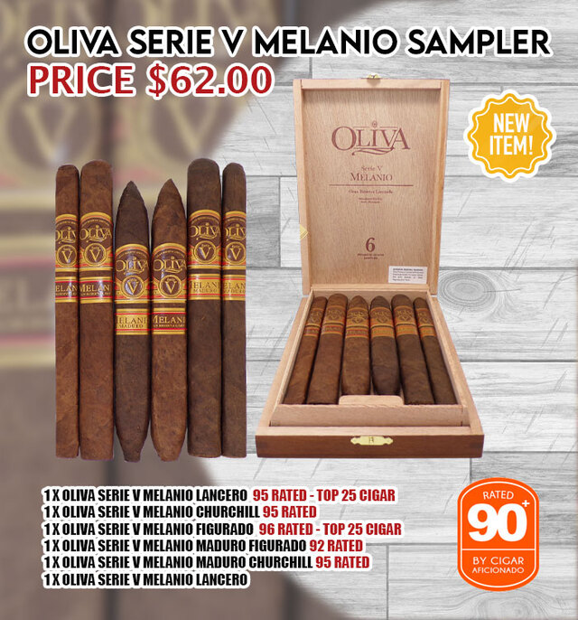 Gotham Cigars: 90+ Rated Oliva Serie V Melanio Sampler Now Available ...