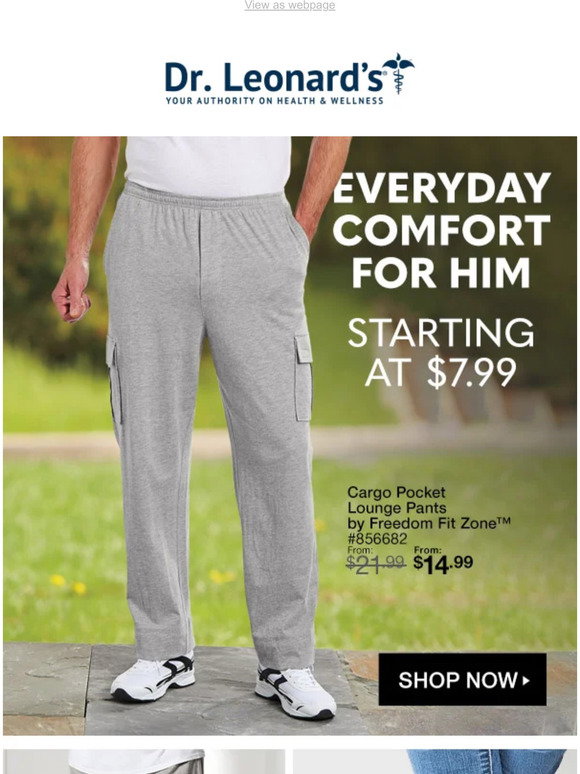 Dr. Leonard's: Everyday Comfort for Him | Milled