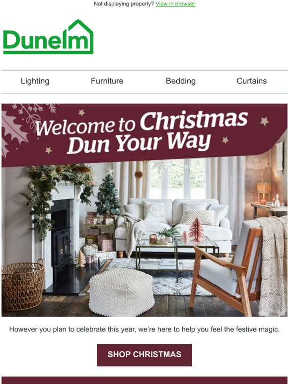 Dunelm: Welcome to Christmas, Dun Your Way | Milled