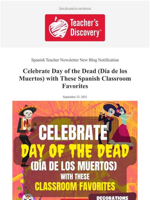 Teacher's Discovery: [Spanish Teachers] Celebrate Day of the Dead (Día ...