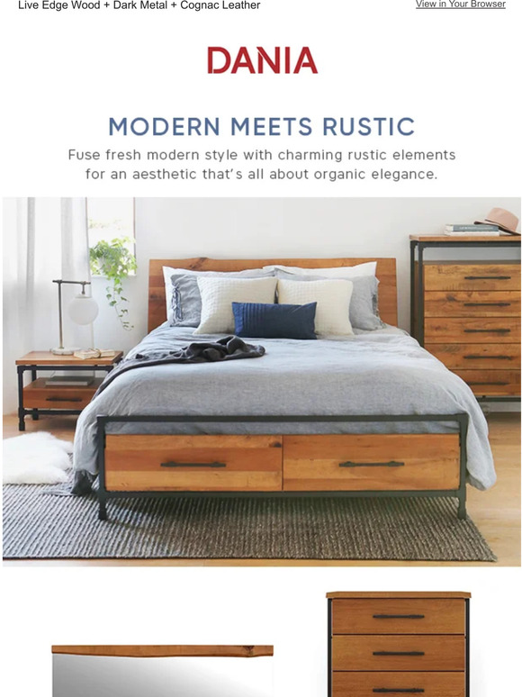 Dania Furniture: Modern Rustic Style | Milled