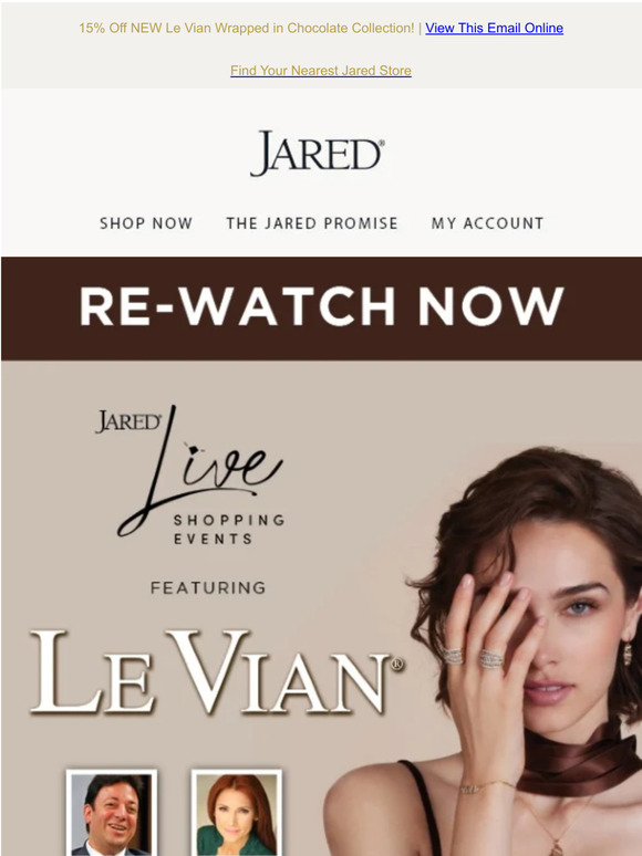 Jared: In Case You Missed It - Jared Live Shopping: Featuring Le Vian ...
