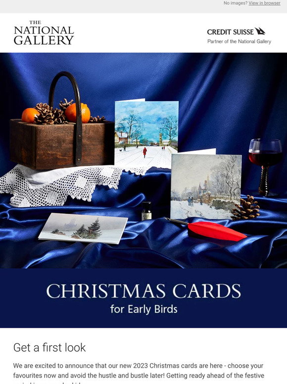 National Gallery: Surprise! Preview our 2023 Christmas cards | Milled