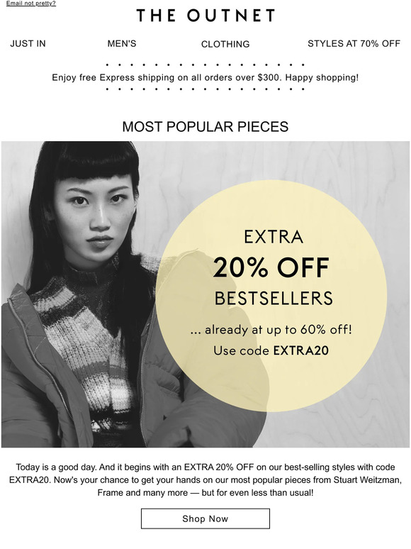 THE OUTNET: 20% off, only on the best! | Milled