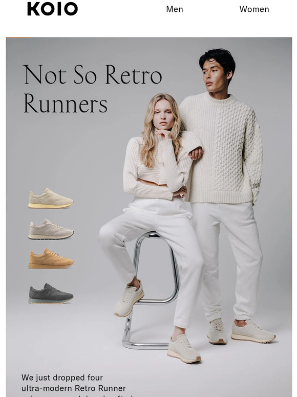 Koio: NEW DROP: LIMITED-EDITION RETRO RUNNERS | Milled