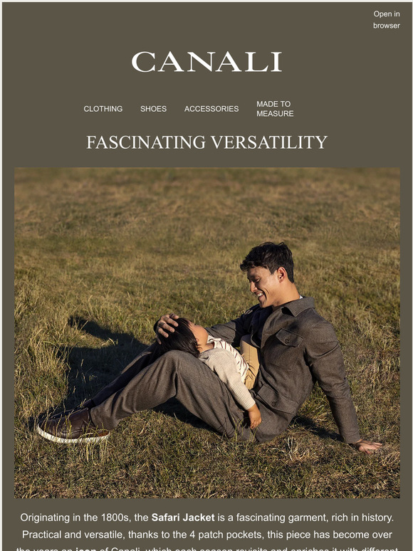 Canali: Safari Jacket, Fascinating Versatility | Our New Flagship Store ...