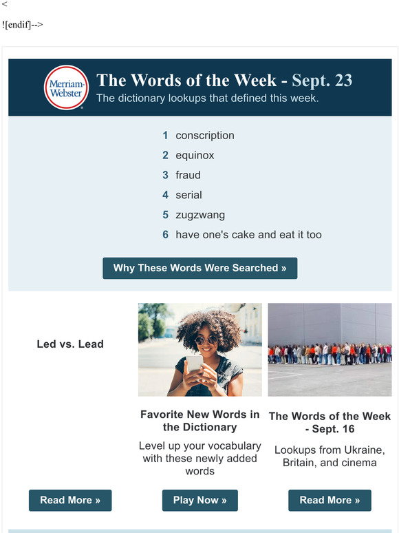 Merriam-Webster: Words of the Week: conscription, equinox, and more ...
