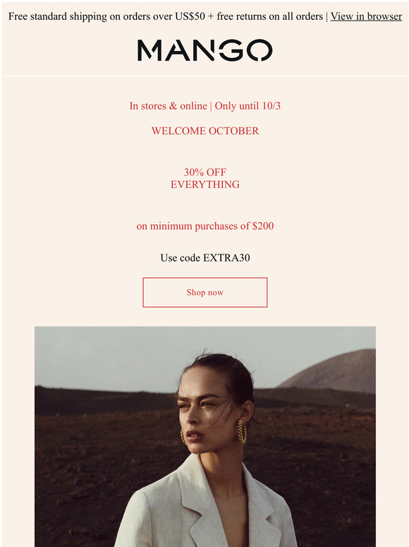 Mango: 30% off the entire collection | Milled