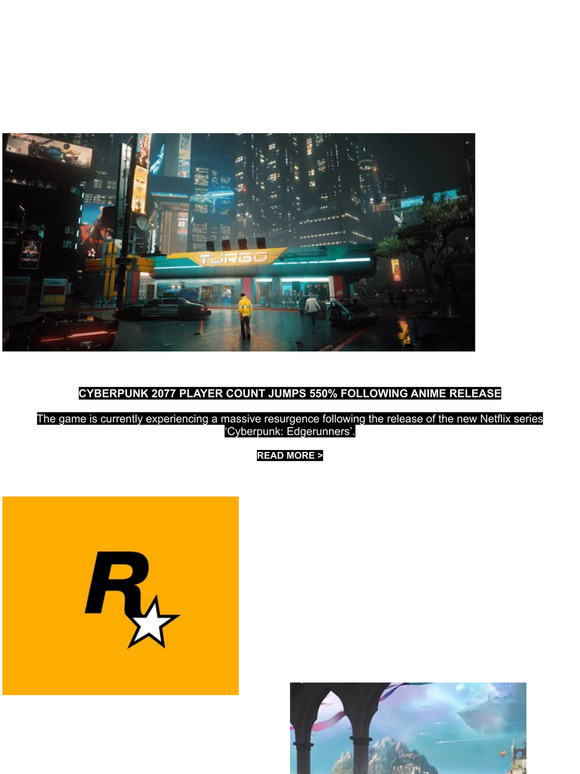 Turtle Beach: Cyberpunk 2077 Player Count Jumps Following Anime Release ...