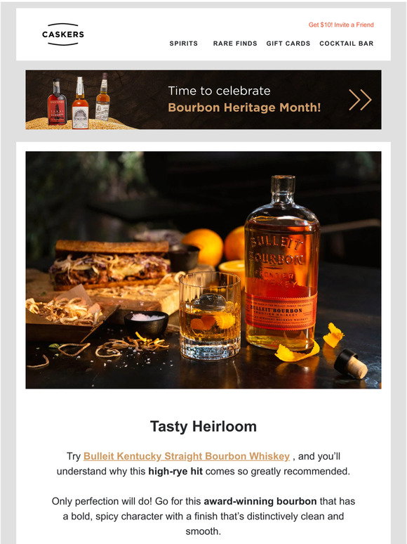 Caskers: Bulleit Kentucky Straight Bourbon Whiskey 🥃 Only perfection ...