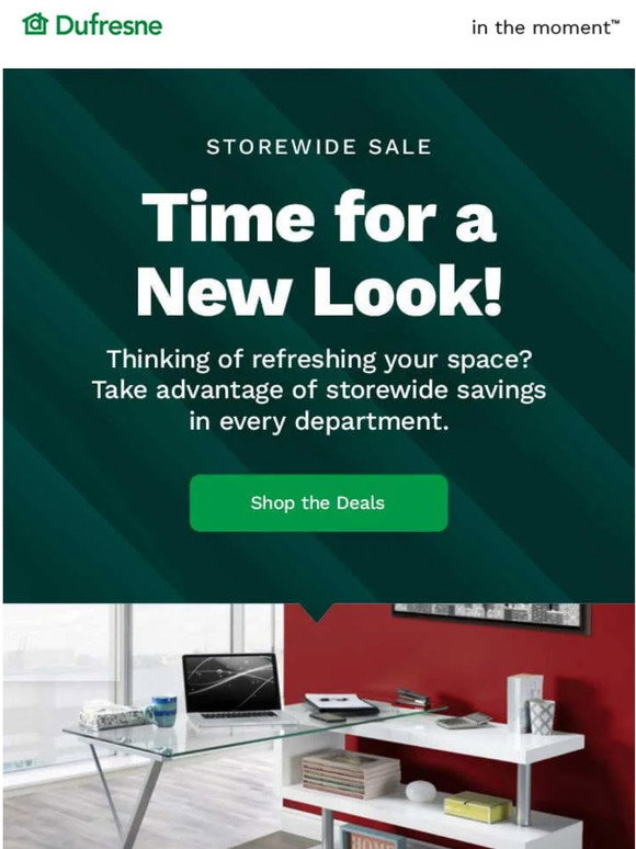 Dufresne Furniture: 🔃 Refresh your space with storewide savings in ...