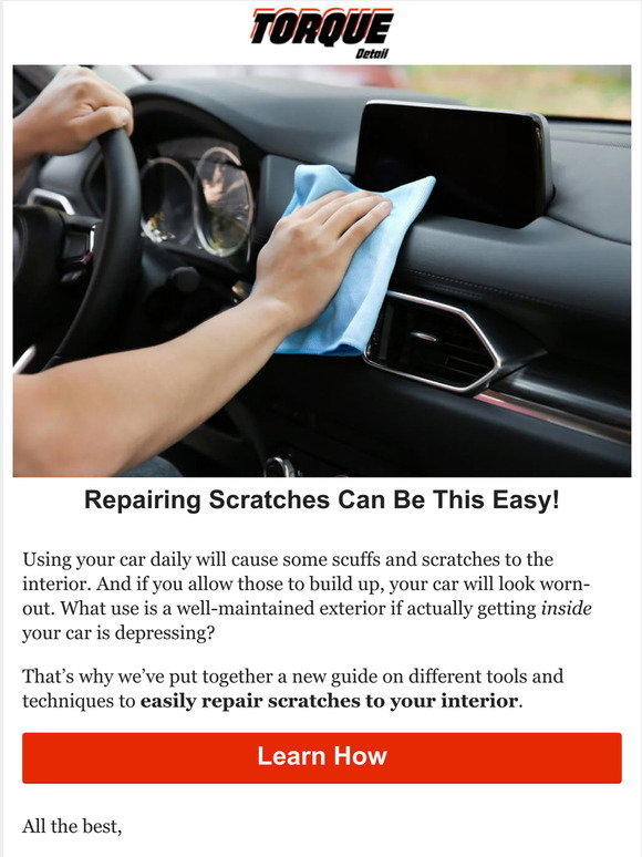 Torque Detail: How to Remove Scratches From Your Interior | Milled