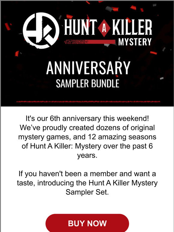 HuntAKiller.com: Now Available: Hunt A Killer Mystery Sampler Set! | Milled