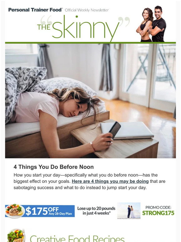 Personal Trainer Food: 4 Things You Do Before Noon | Milled