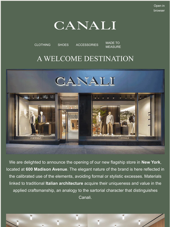 Canali: Our New Flagship Store in NY Is Now Open | Milled