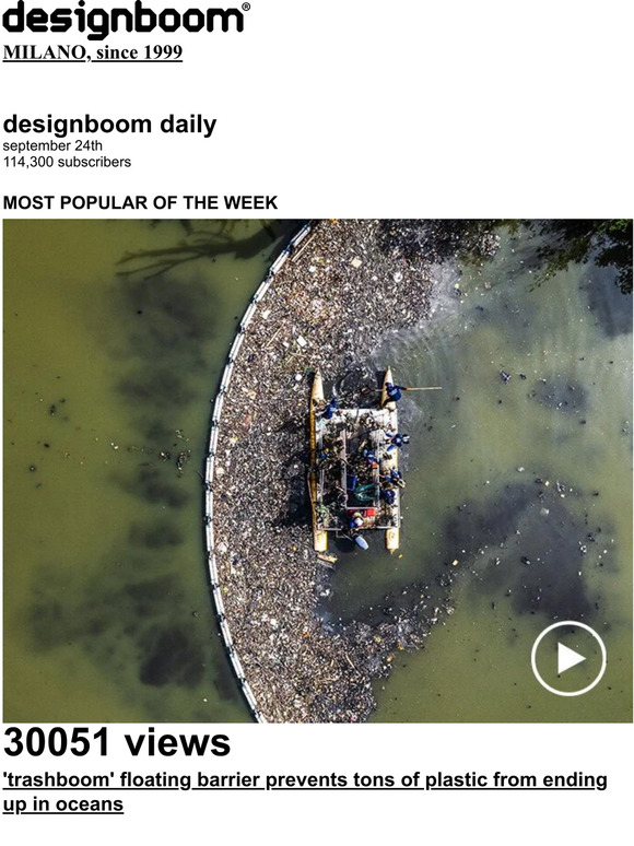 Designboom: designboom daily - most popular of the week | Milled