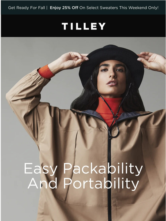 Tilley: Meet the Packable Poncho | Milled