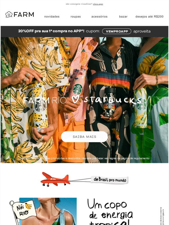 FARM Rio: novidade do outro lado do 🌎: farm